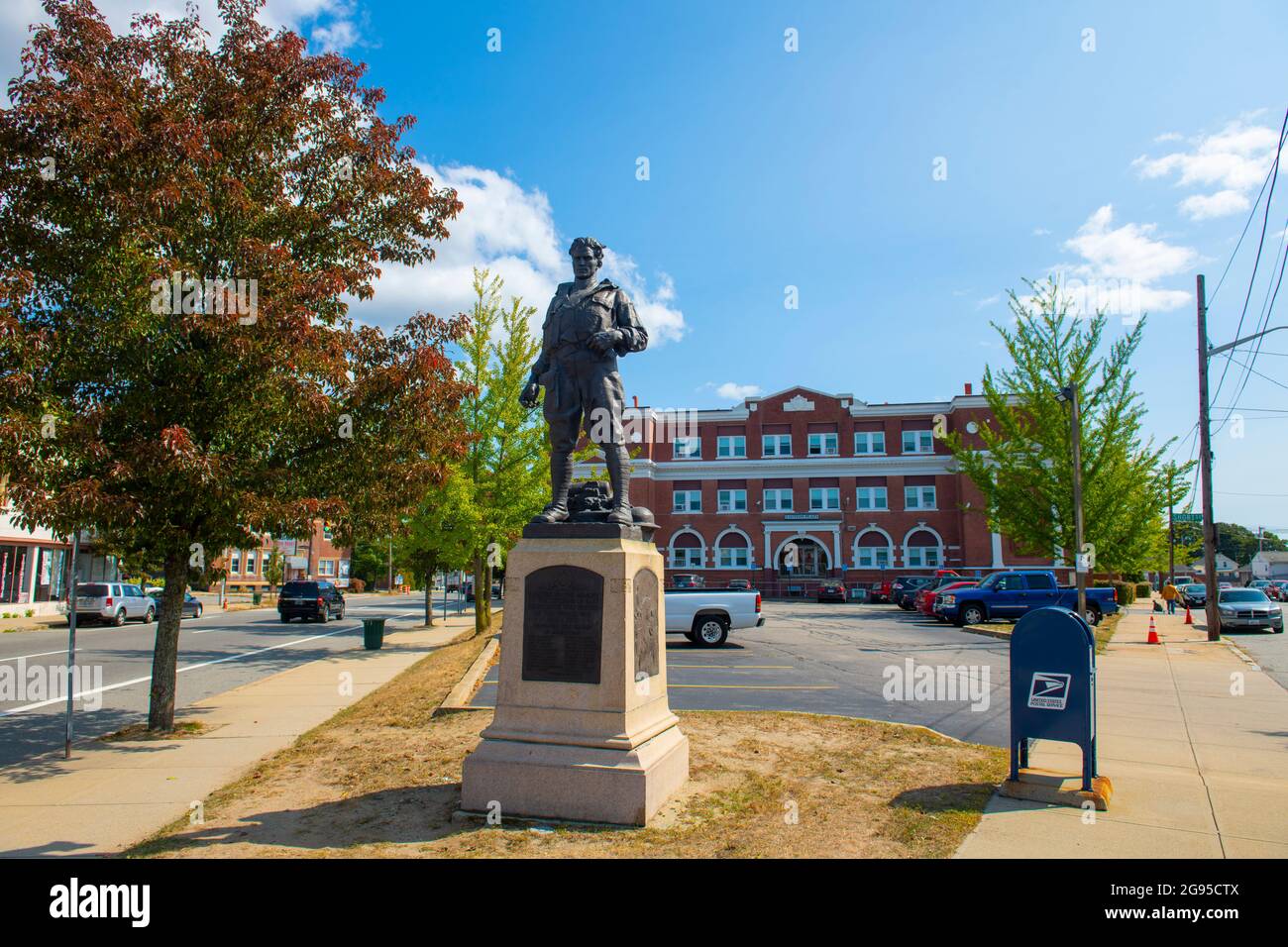Memorial statue in providence rhode hi-res stock photography and images ...