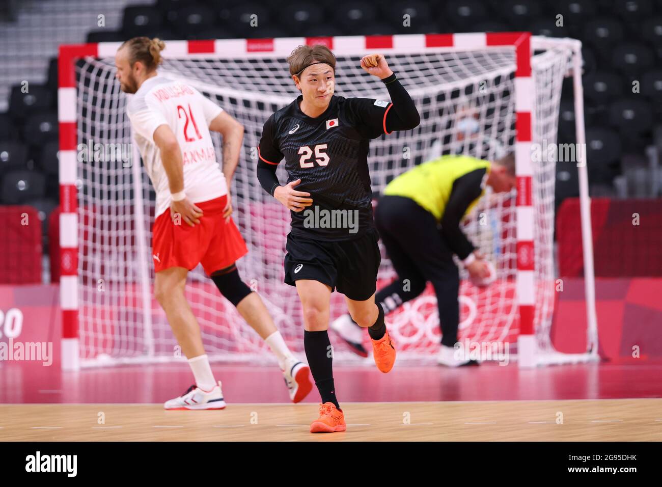 Tokyo, Japan. 24th July, 2021. Hiroki Motoki (JPN) Handball : Men's ...