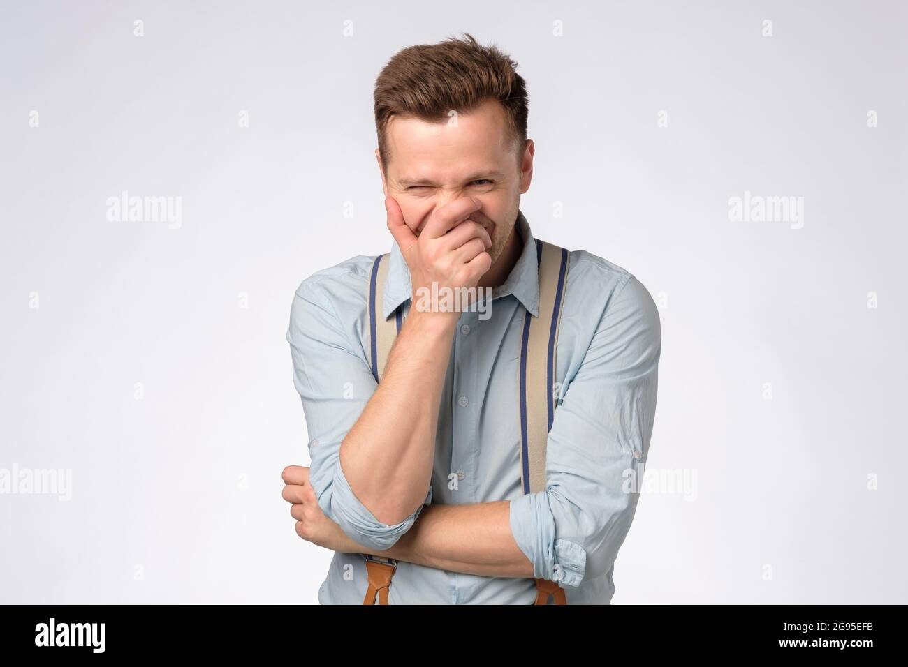 Funny laughing guy hi-res stock photography and images - Alamy