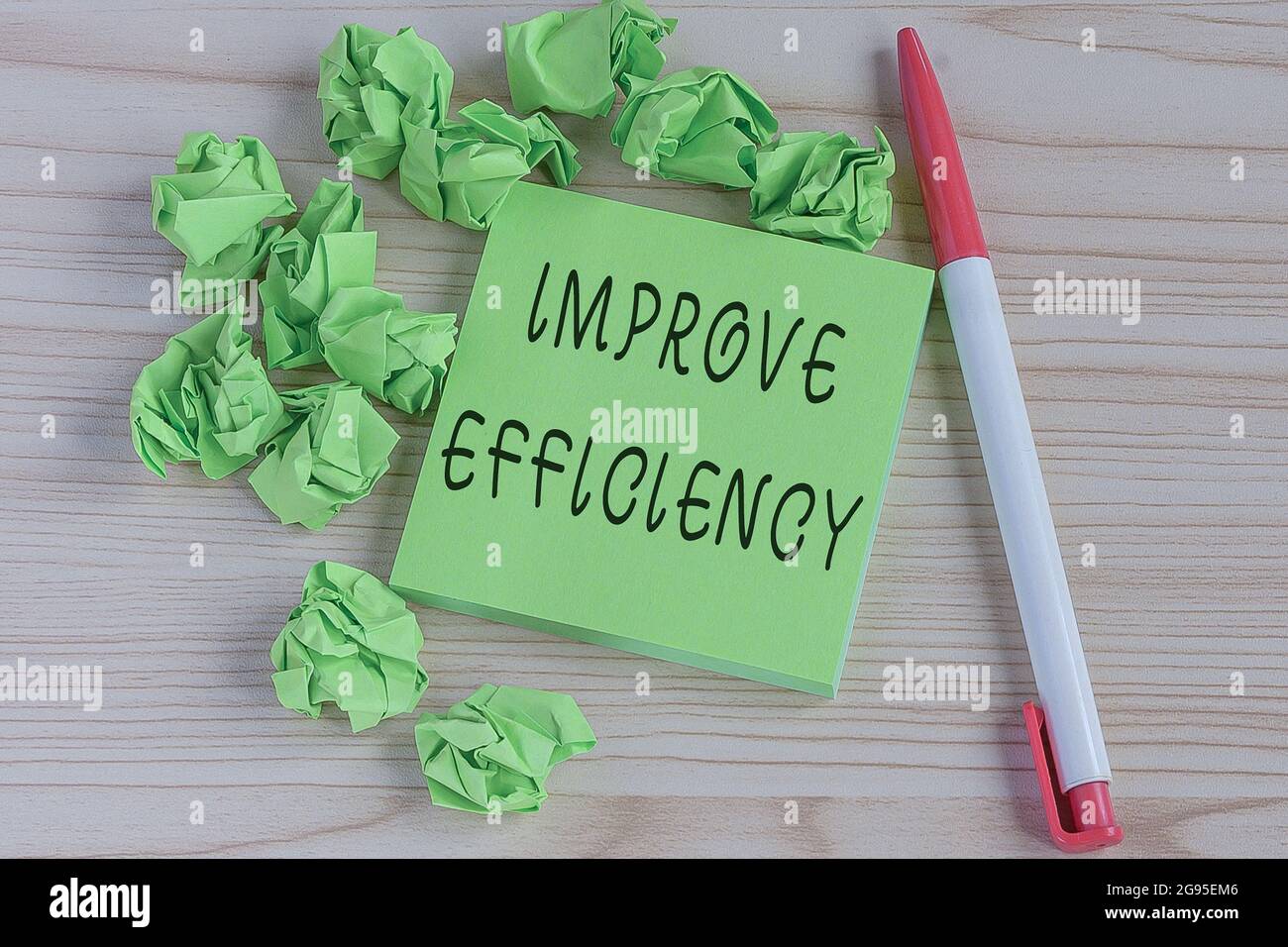 Text sign showing Improve Efficiency. Concept meaning increase quality ...
