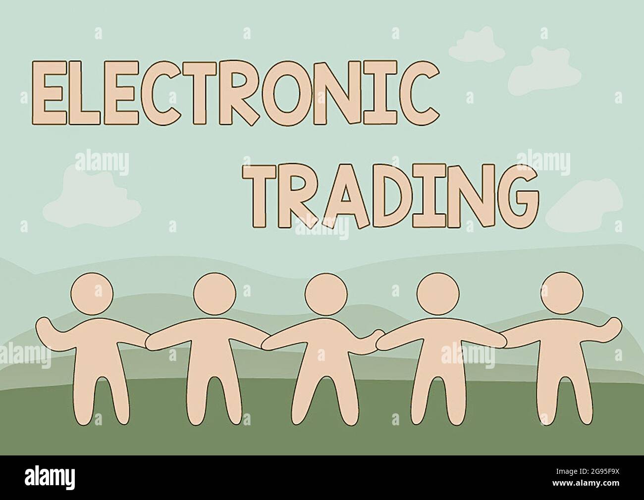Hand writing sign Electronic Trading. Business overview method of ...