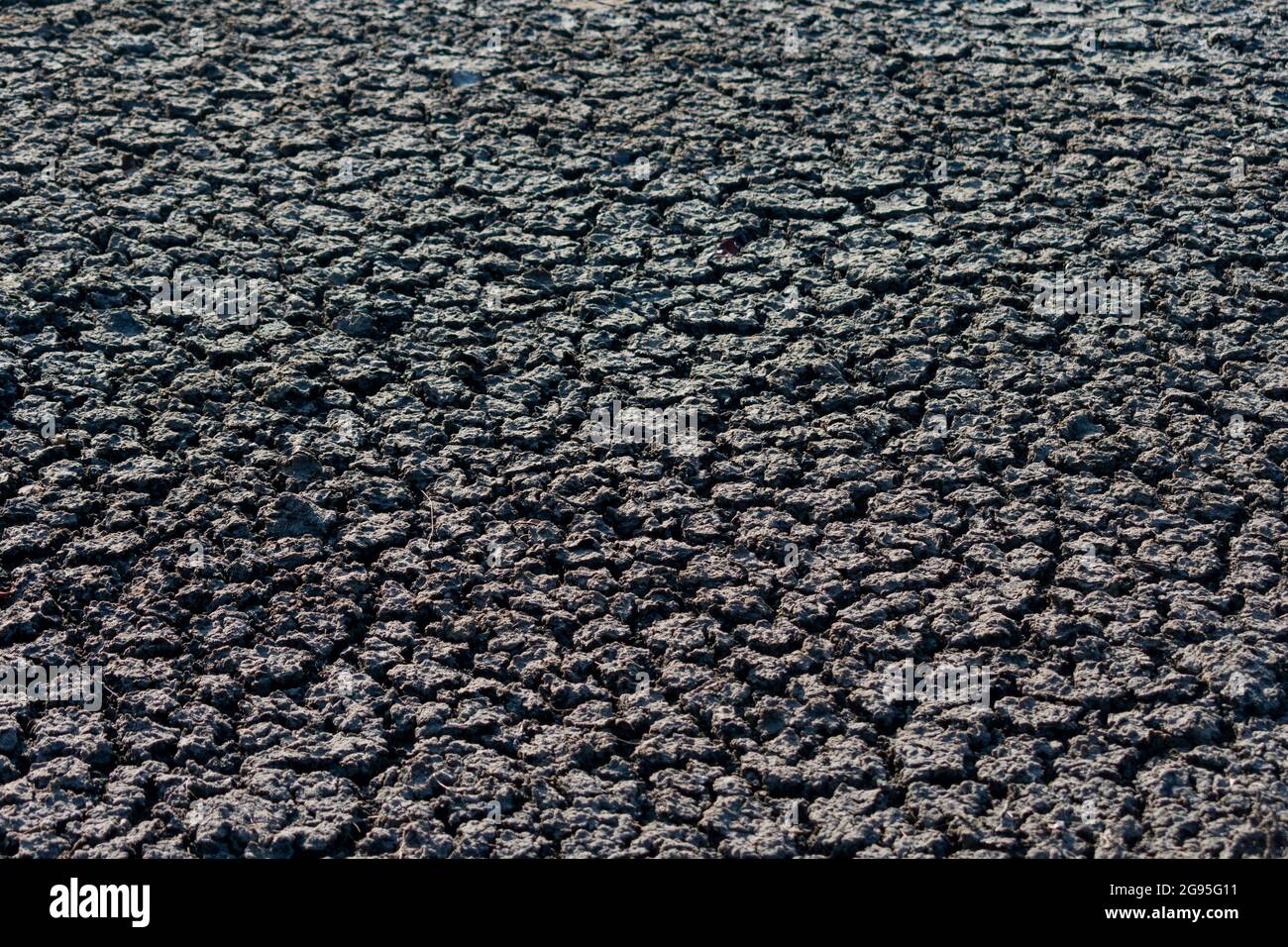 Dry soil at low tide on dry season in Brazil Stock Photo - Alamy
