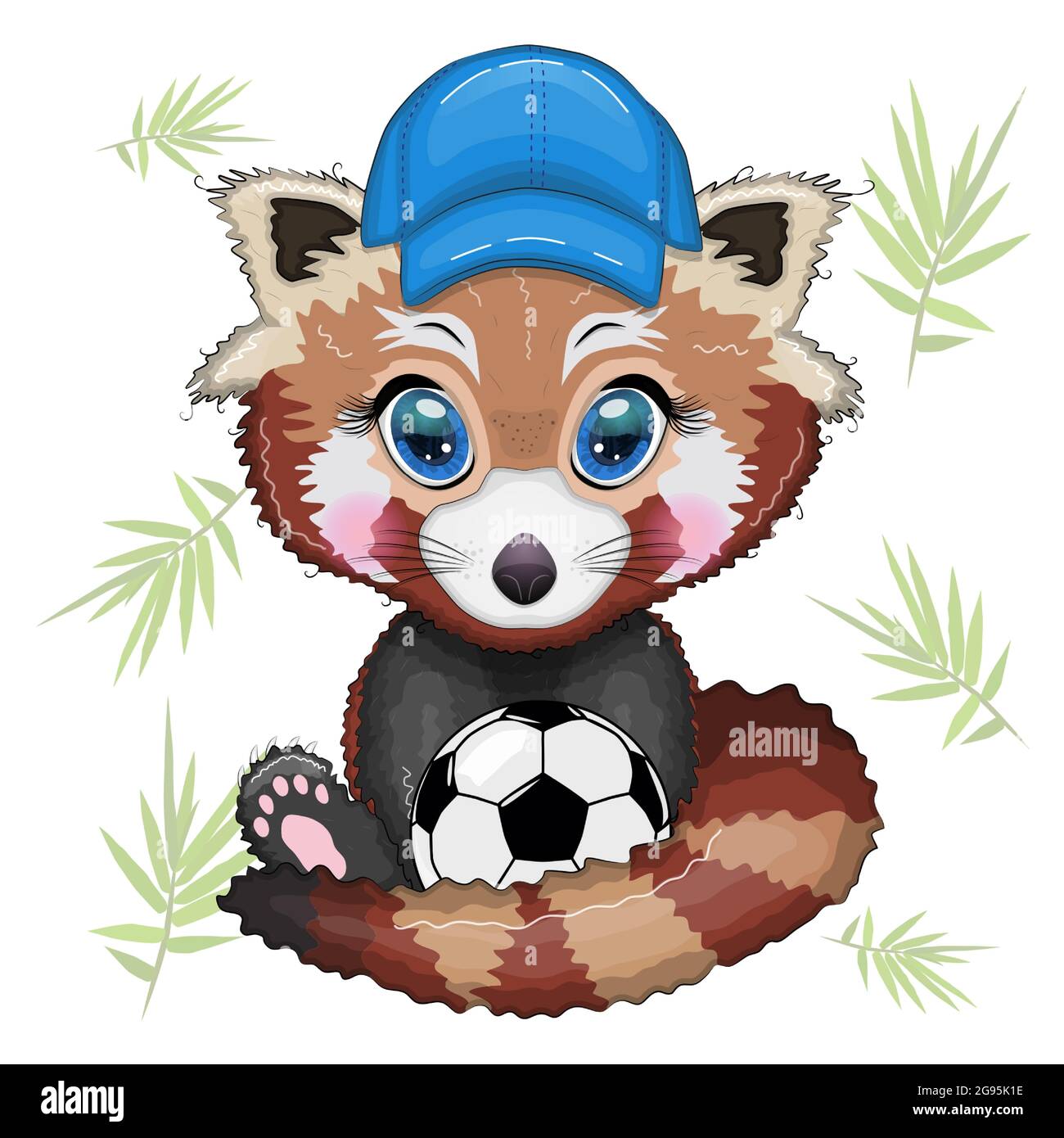 Red Panda Playing With Ball