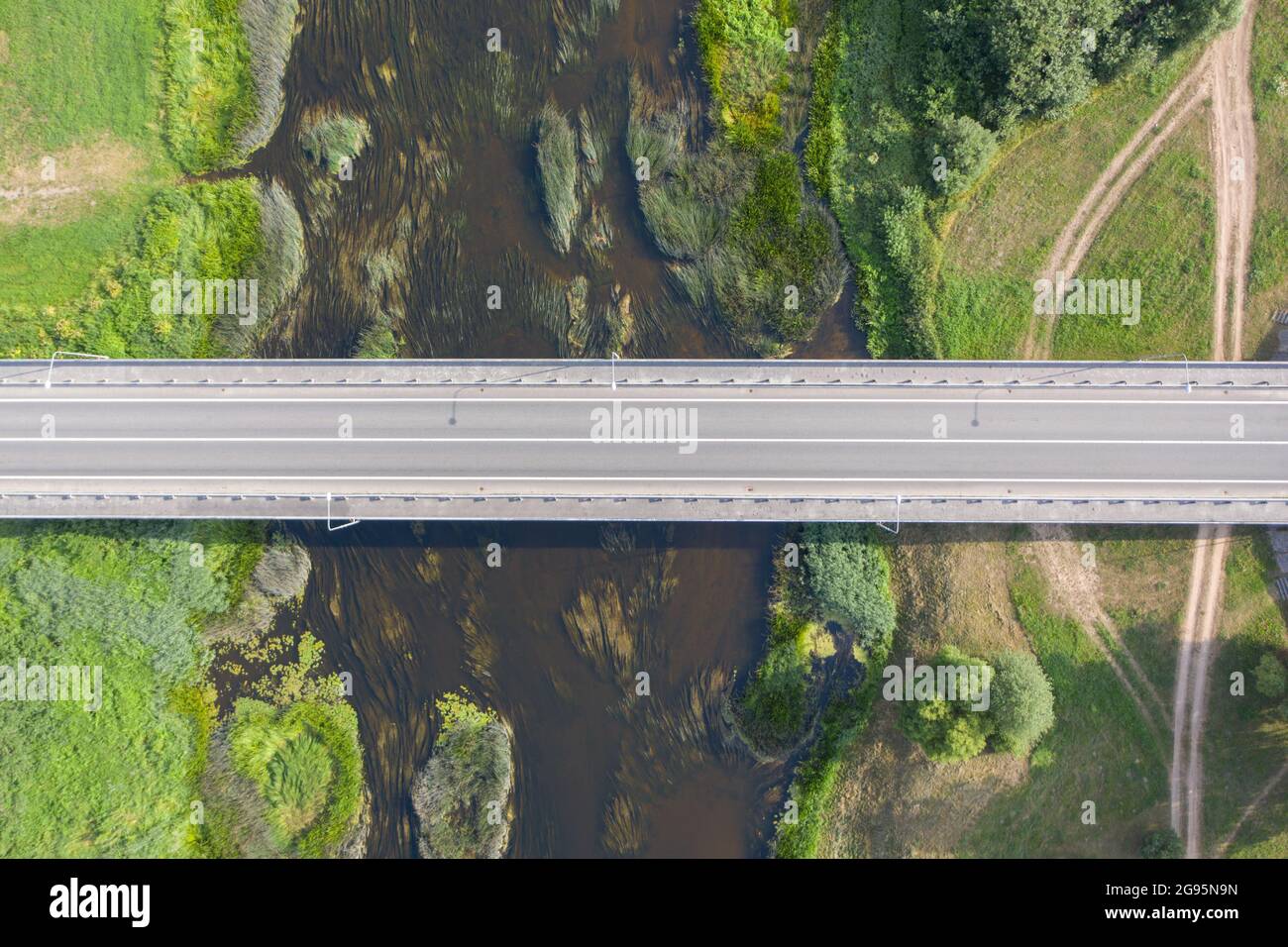 Drone flying under road bridge hi-res stock photography and images - Alamy