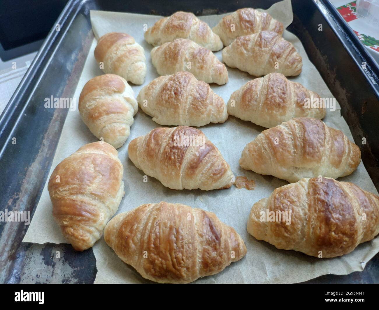 Croissants on plate hi-res stock photography and images - Alamy