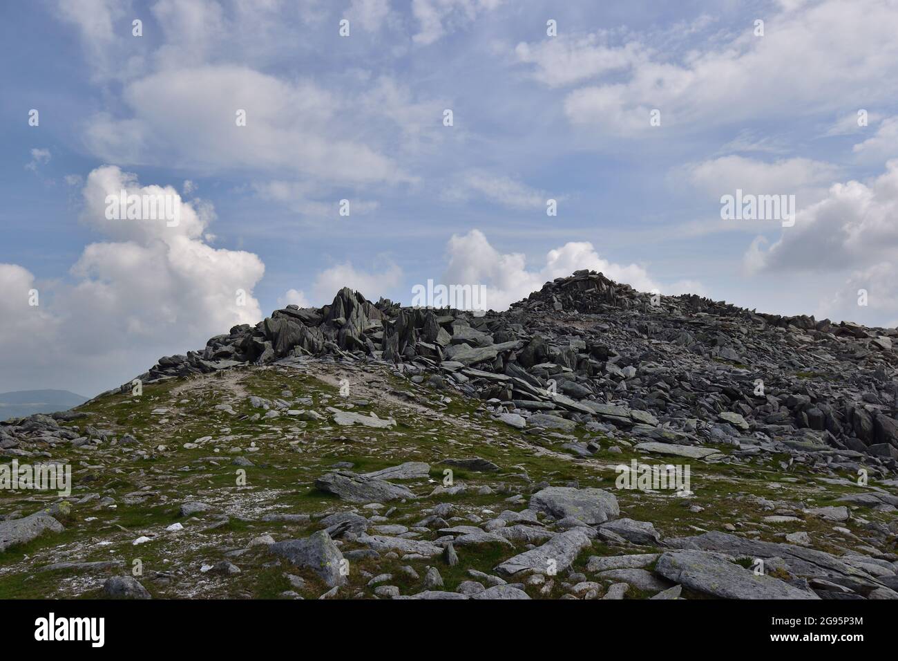 Glyder Fach, Snowdonia on a clear summers day Stock Photo - Alamy