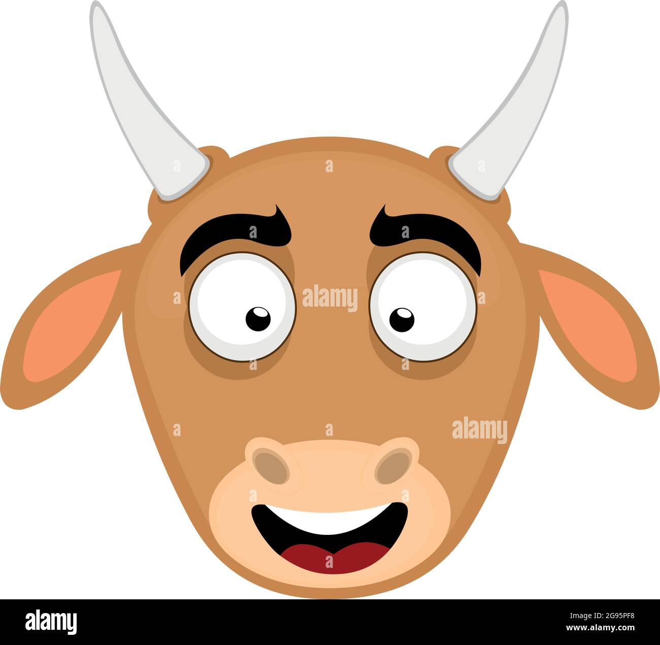 Cartoon cow face hi-res stock photography and images - Alamy