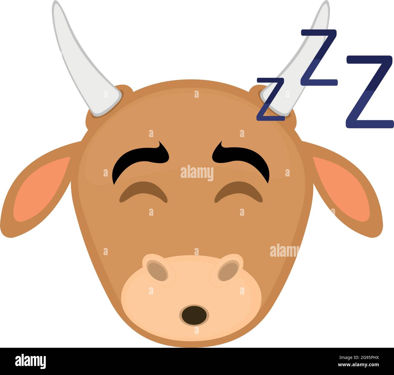Tired cows Stock Vector Images - Alamy