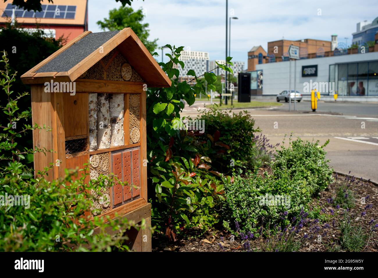 A bee and insect hotel situated in Southampton City Centre to help the ...