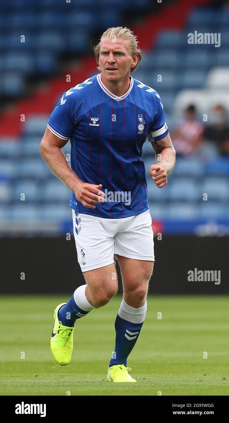 Oldham, England, 24th July 2021. Carl Piergianni of Oldham Athletic ...
