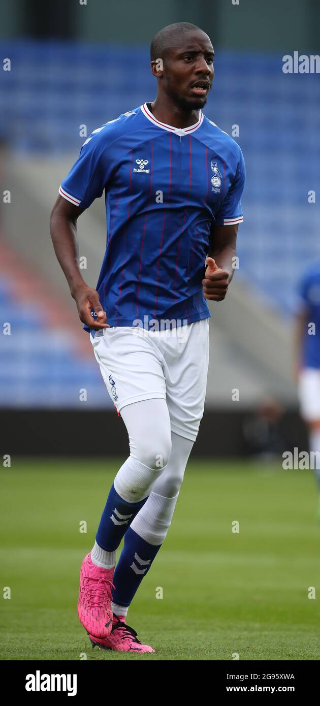 Oldham, England, 24th July 2021. Dylan Bahamboula of Oldham Athletic ...