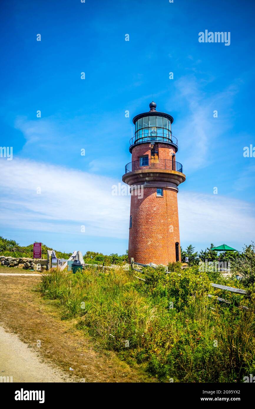 The very first iconic, historical active lighthouse in The Vineyard ...
