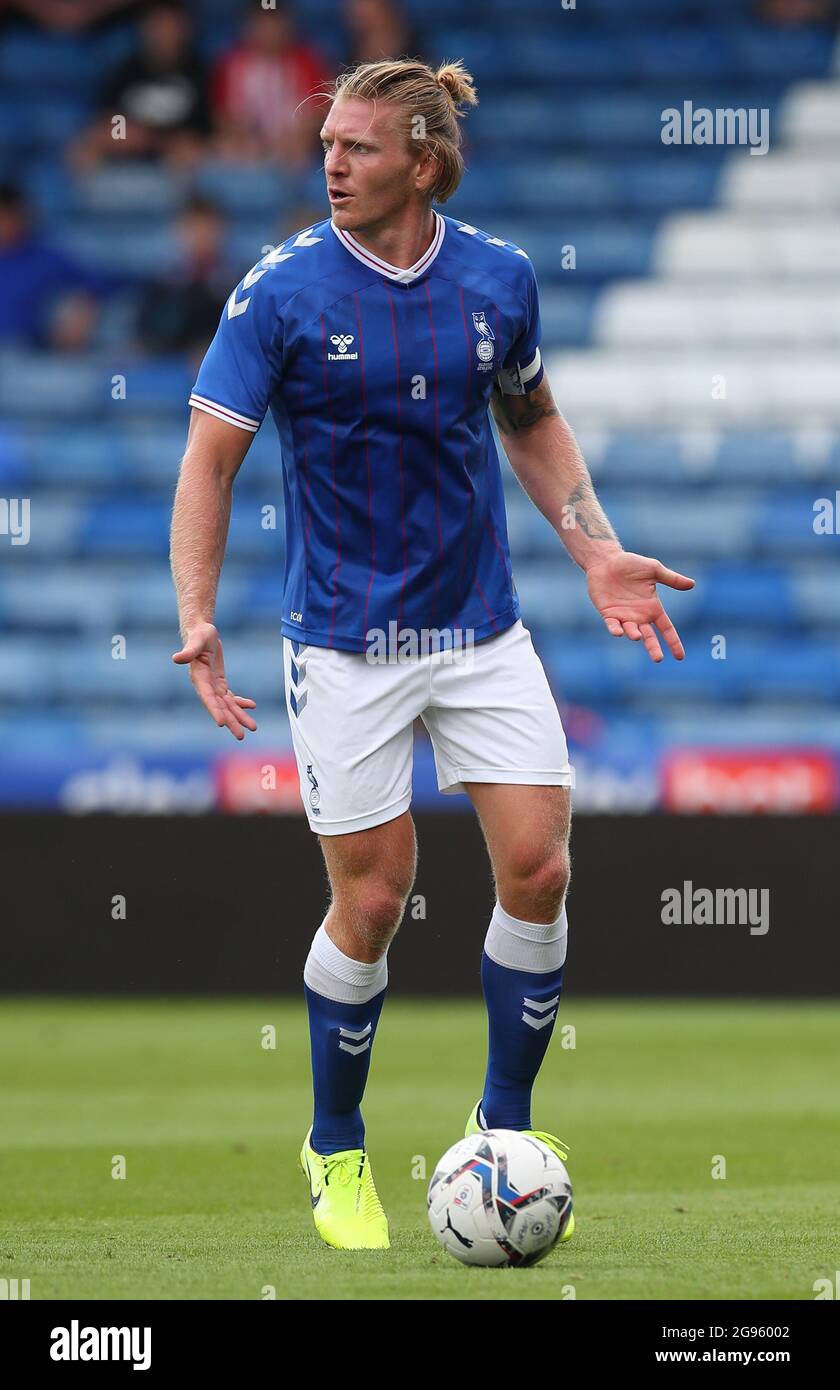 Oldham, England, 24th July 2021. Carl Piergianni of Oldham Athletic ...