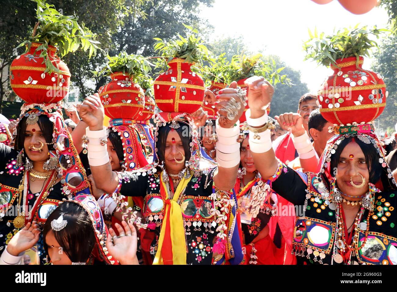 NEW DELHI, INDIA - Feb 15, 2020: The traditional dance of Banjara ...