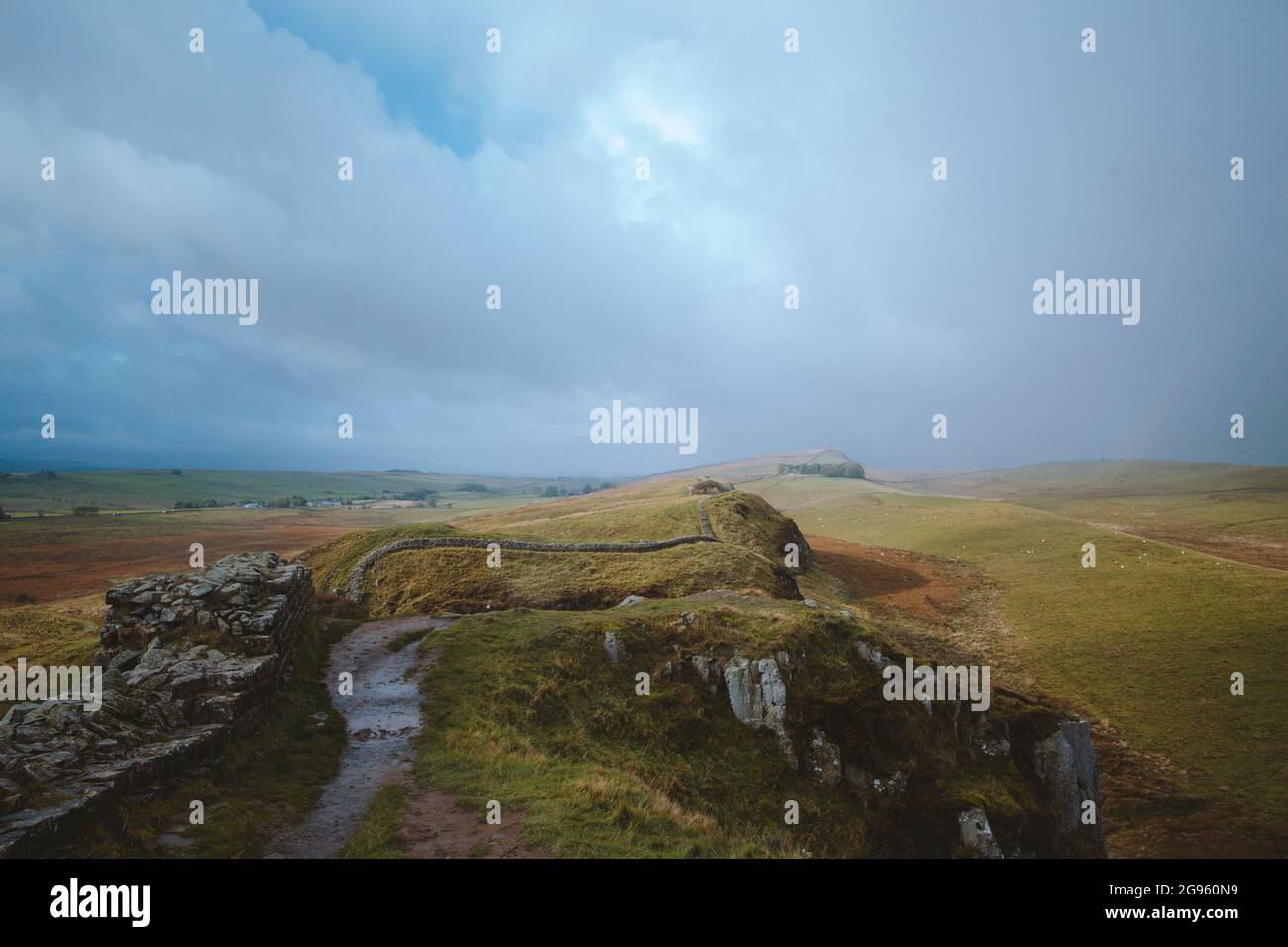 An endless landscape fills the scene while on the path of Hadrian's ...