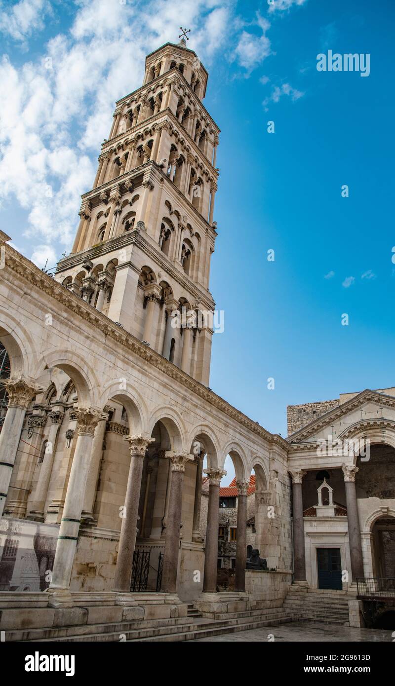 the ancient Roman ruins Diocletian's Palace in Split Stock Photo - Alamy
