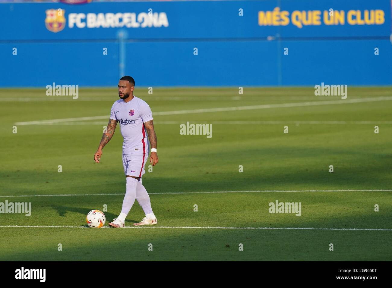 Memphis Depay of FC Barcelona during the friendly match between FC ...