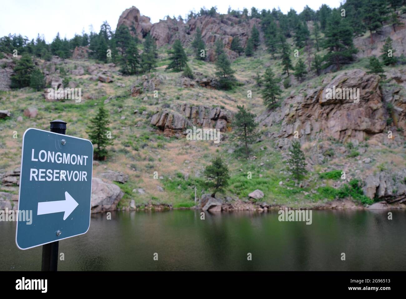 Button Rock Preserve's Longmont Reservoir Stock Photo - Alamy