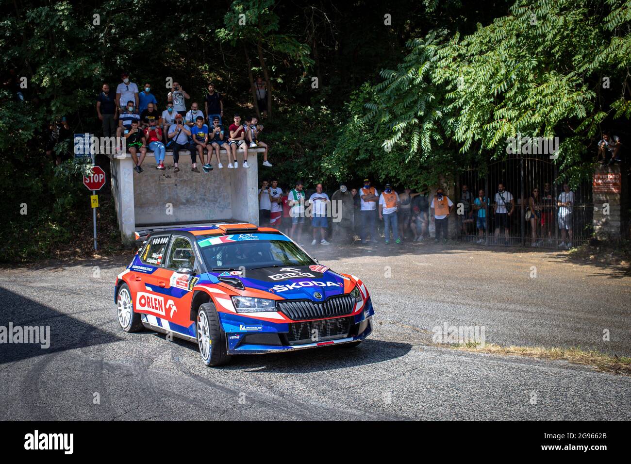 03 Miko MARCZYK (POL), Szymon GOSPODARCZYK (POL), Skoda Fabia Rally2 Evo, Orlen Team, action ...