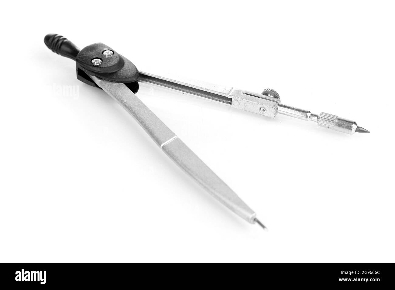 Drafting instrument isolated on white Stock Photo - Alamy