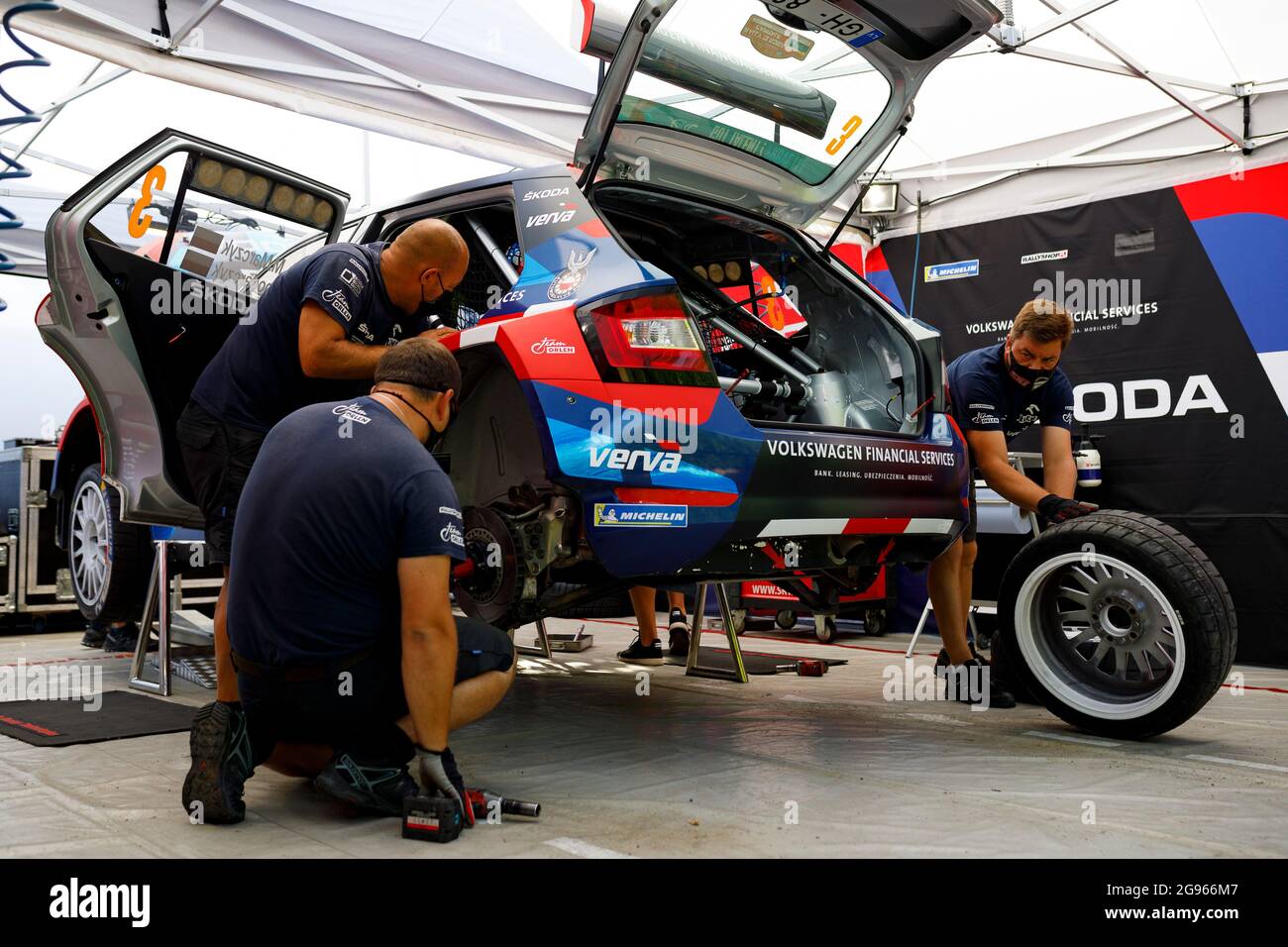 03 Miko MARCZYK (POL), Szymon GOSPODARCZYK (POL), Skoda Fabia Rally2 Evo, Orlen Team, during the ...