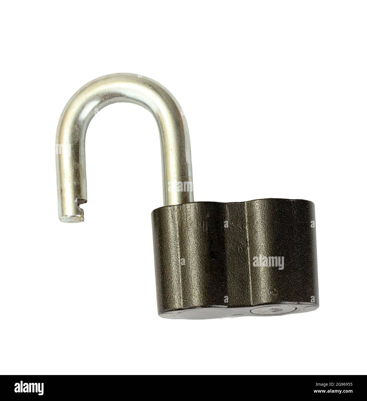 old padlock isolated on white background Stock Photo - Alamy