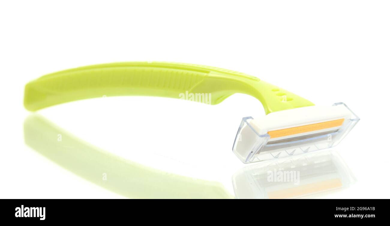 woman safety shaver isolated on white Stock Photo - Alamy