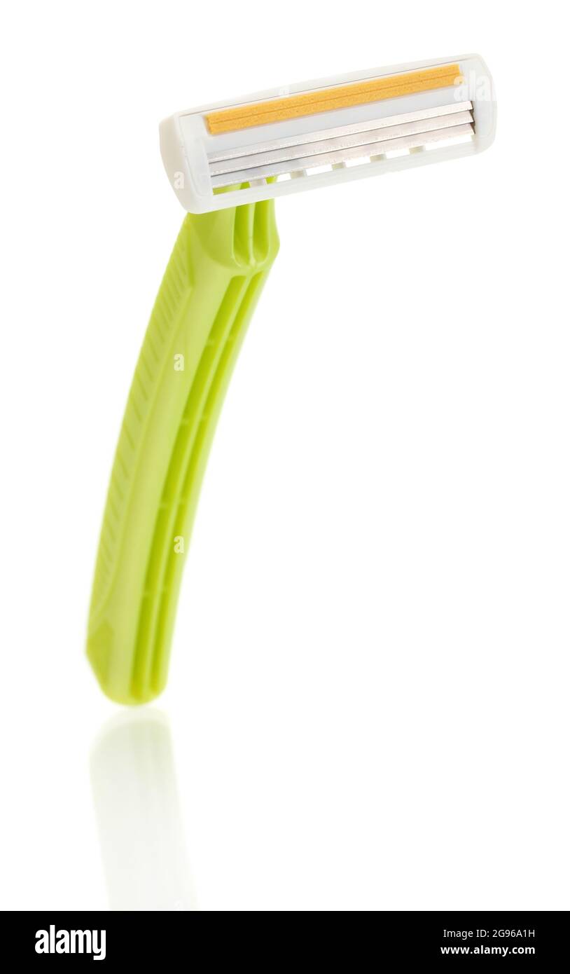 woman safety shaver isolated on white Stock Photo - Alamy