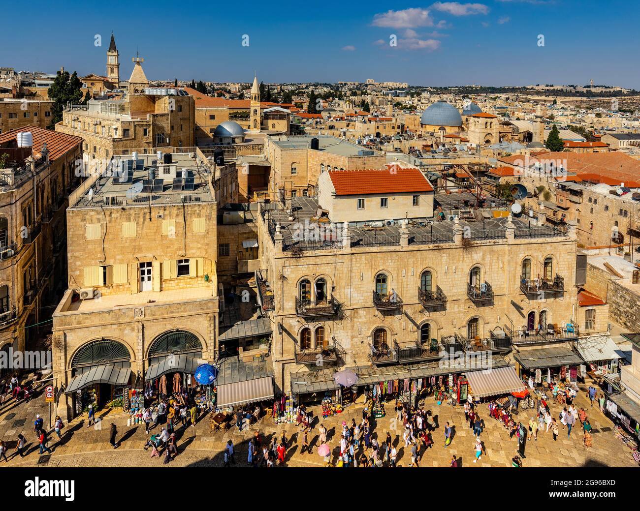 Jerusalem, Israel - October 12, 2017: Panorama of Jerusalem Old City ...