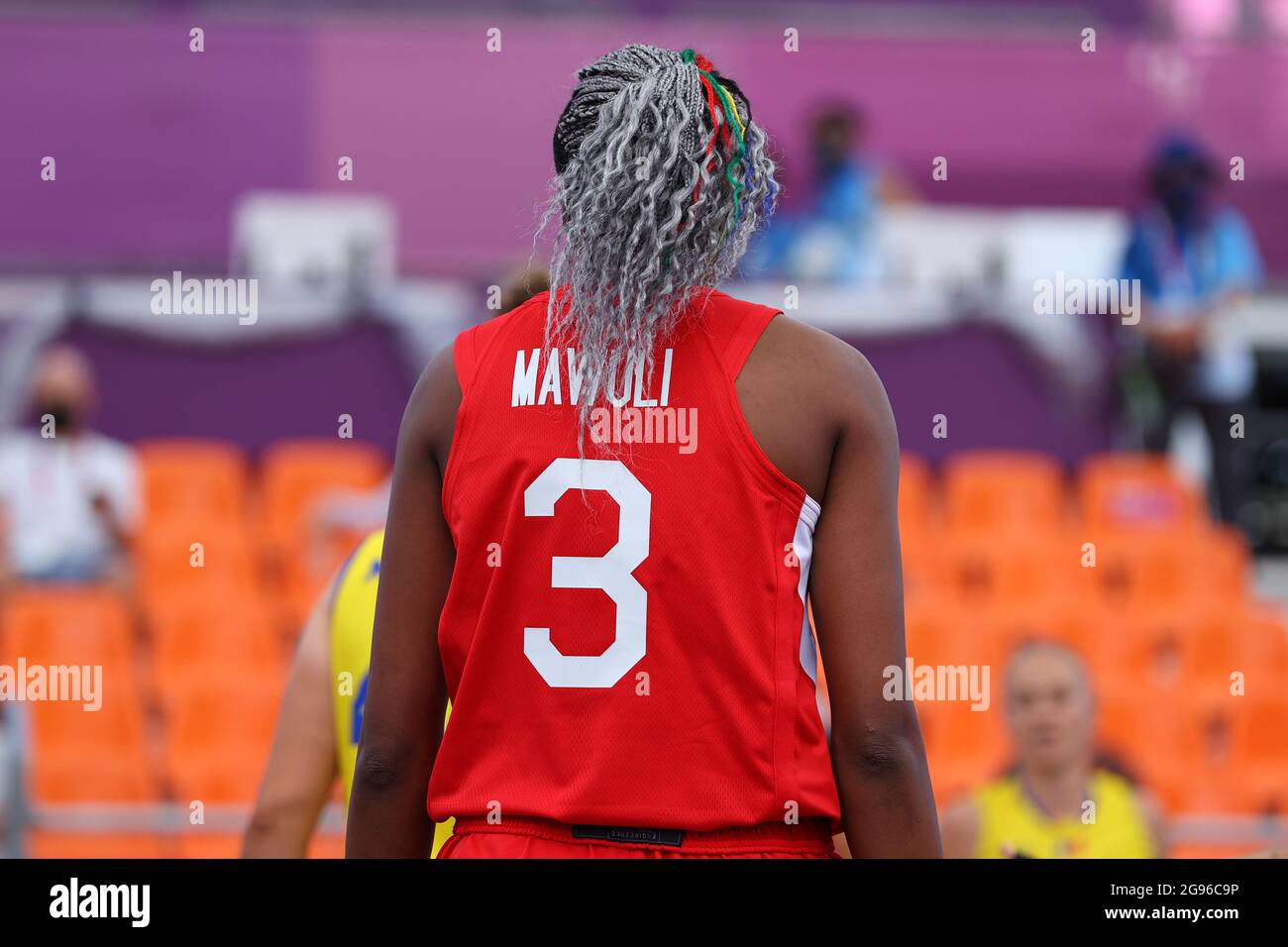 Tokyo, Japan. 24th July, 2021. Stephanie Mawuli (JPN) 3x3 Basketball ...