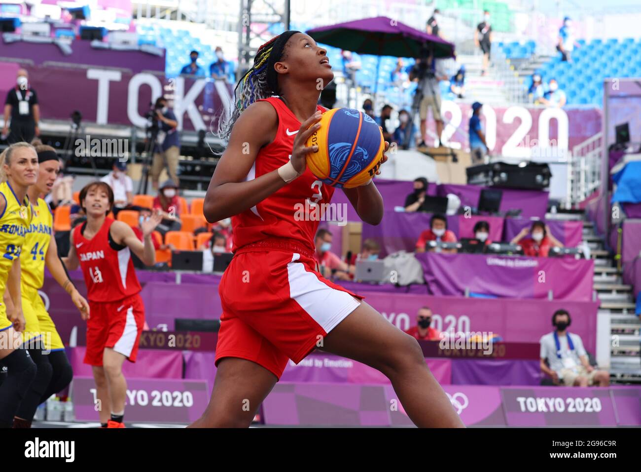 Tokyo, Japan. 24th July, 2021. Stephanie Mawuli (JPN) 3x3 Basketball ...