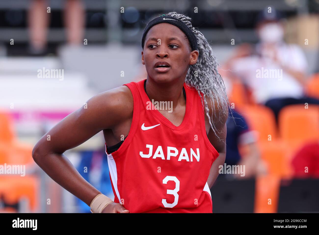 Tokyo, Japan. 24th July, 2021. Stephanie Mawuli (JPN) 3x3 Basketball ...