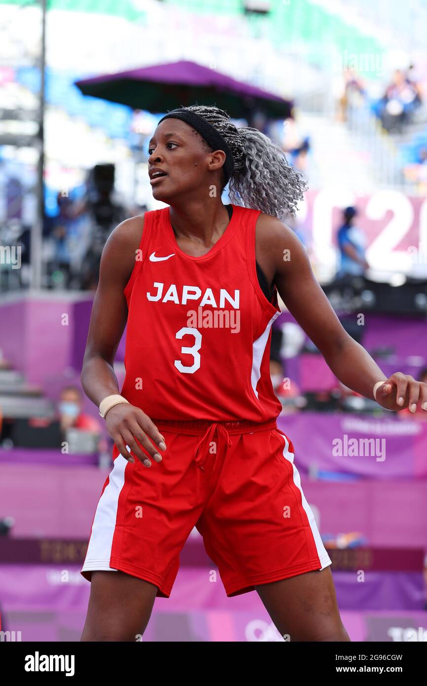 Tokyo, Japan. 24th July, 2021. Stephanie Mawuli (JPN) 3x3 Basketball ...