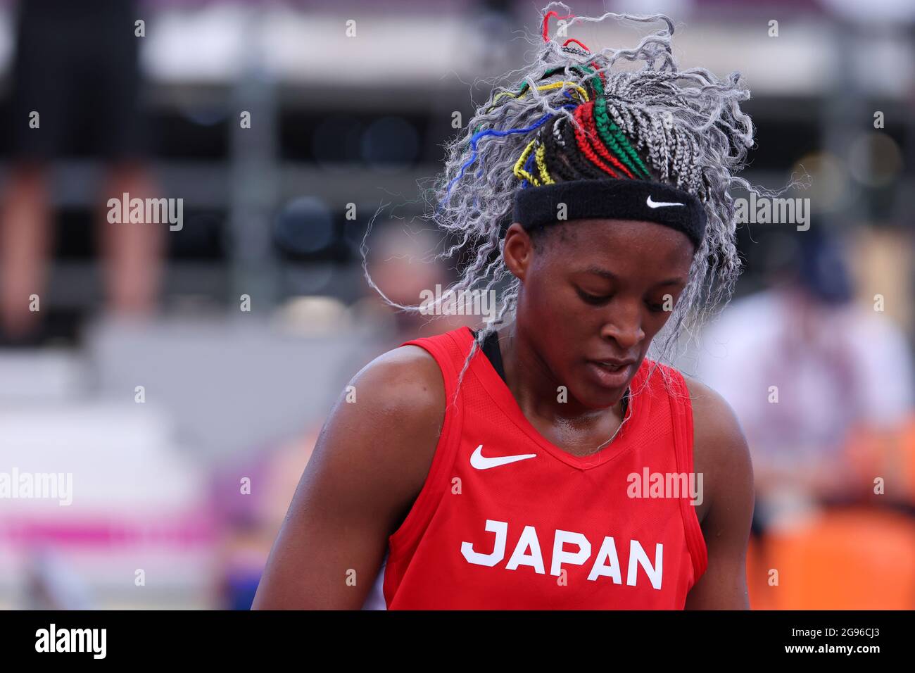 Tokyo, Japan. 24th July, 2021. Stephanie Mawuli (JPN) 3x3 Basketball ...