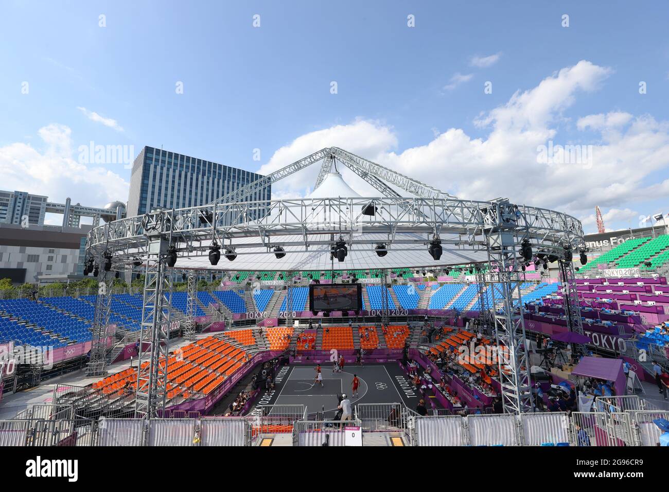 Tokyo, Japan. 24th July, 2021. General view 3x3 Basketball : Men's Pool ...