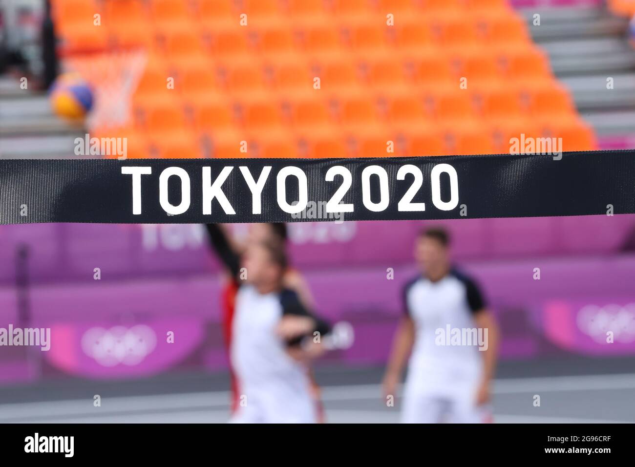 Tokyo, Japan. 24th July, 2021. General view 3x3 Basketball : Men's Pool ...