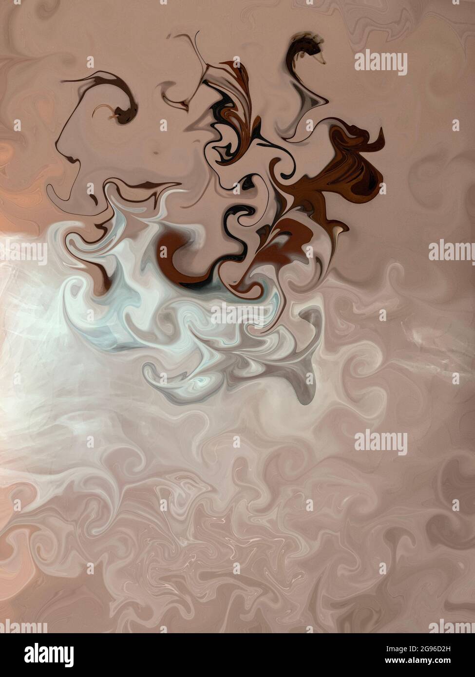 Shapes abstract digital marbling hi-res stock photography and images ...