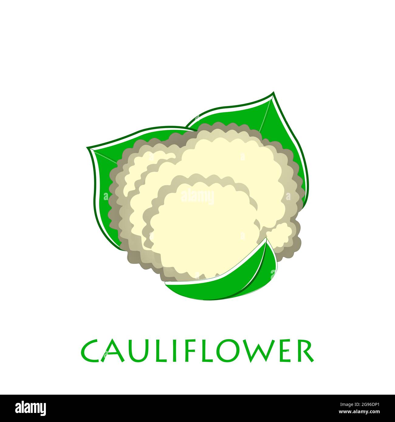 Vegetable cartoon cauliflower hi-res stock photography and images - Alamy