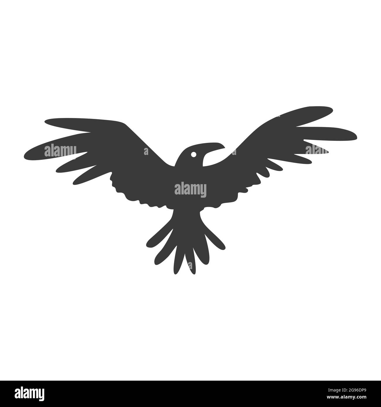 Esoteric symbol. Mystical and magical raven design Stock Vector Image ...