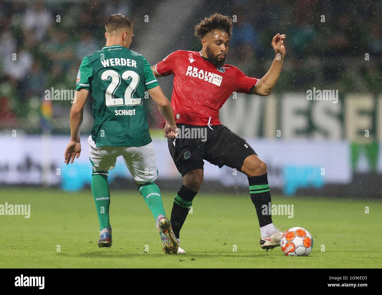 Bremen, Deutschland. 24th July, 2021. firo: 24.07.2021, Fuvuball ...