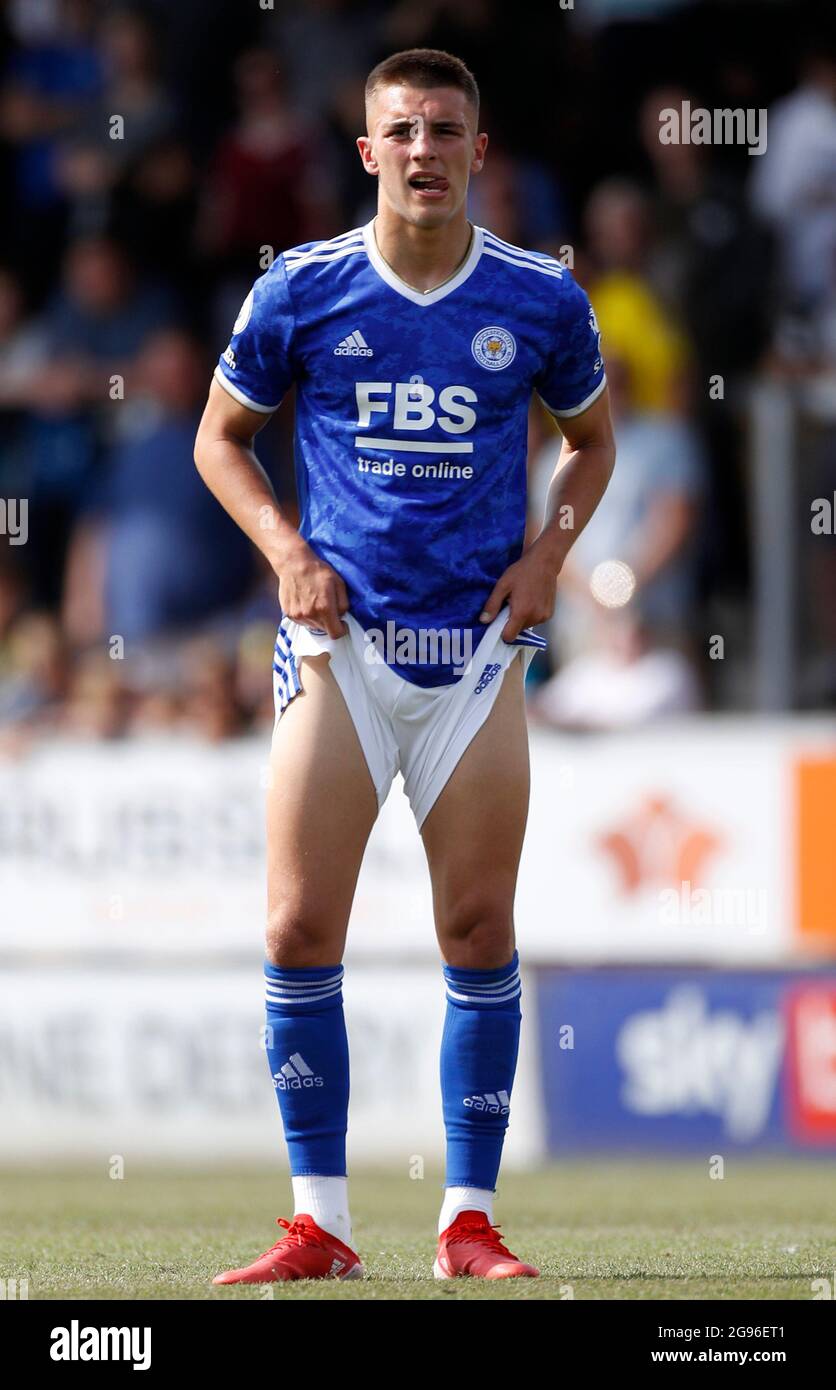 Burton upon Trent, England, 24th July 2021. Luke Thomas of Leicester ...