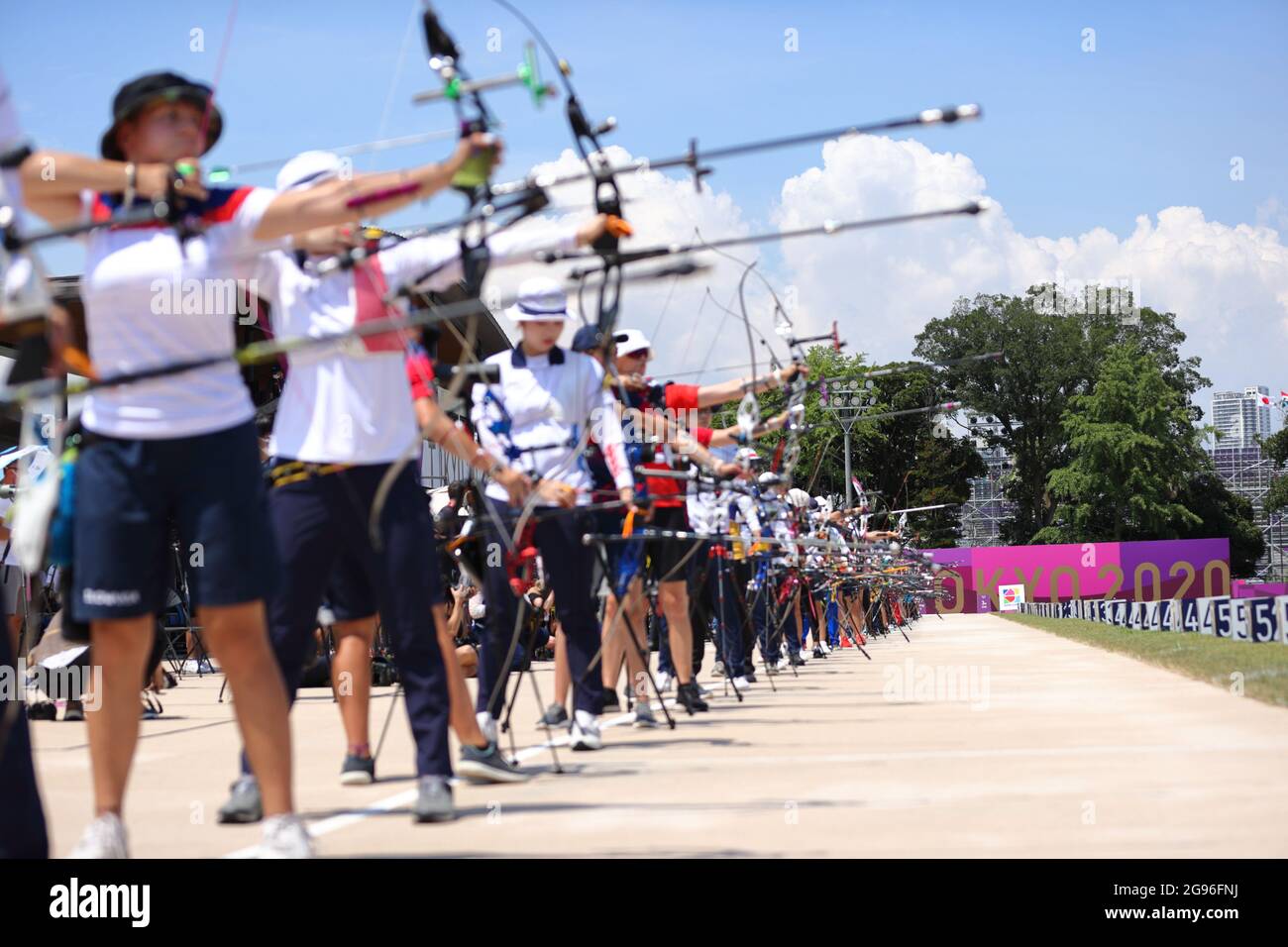 Tokyo, Japan. 23rd July, 2021. General view Archery : Women's ...