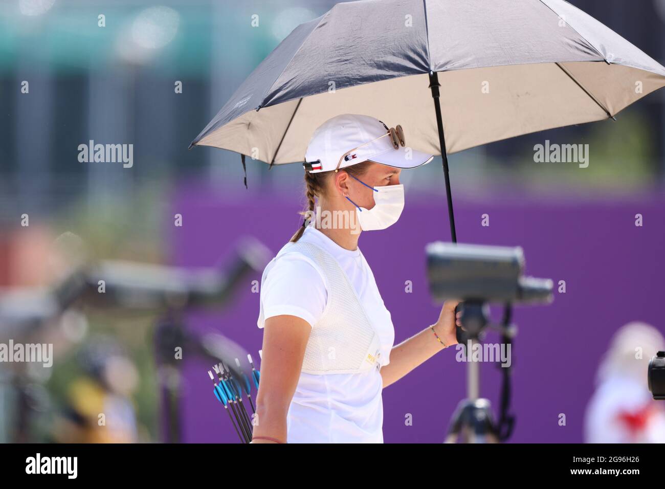 Tokyo, Japan. 23rd July, 2021. Lisa Barbelin (FRA) Archery : Women's ...