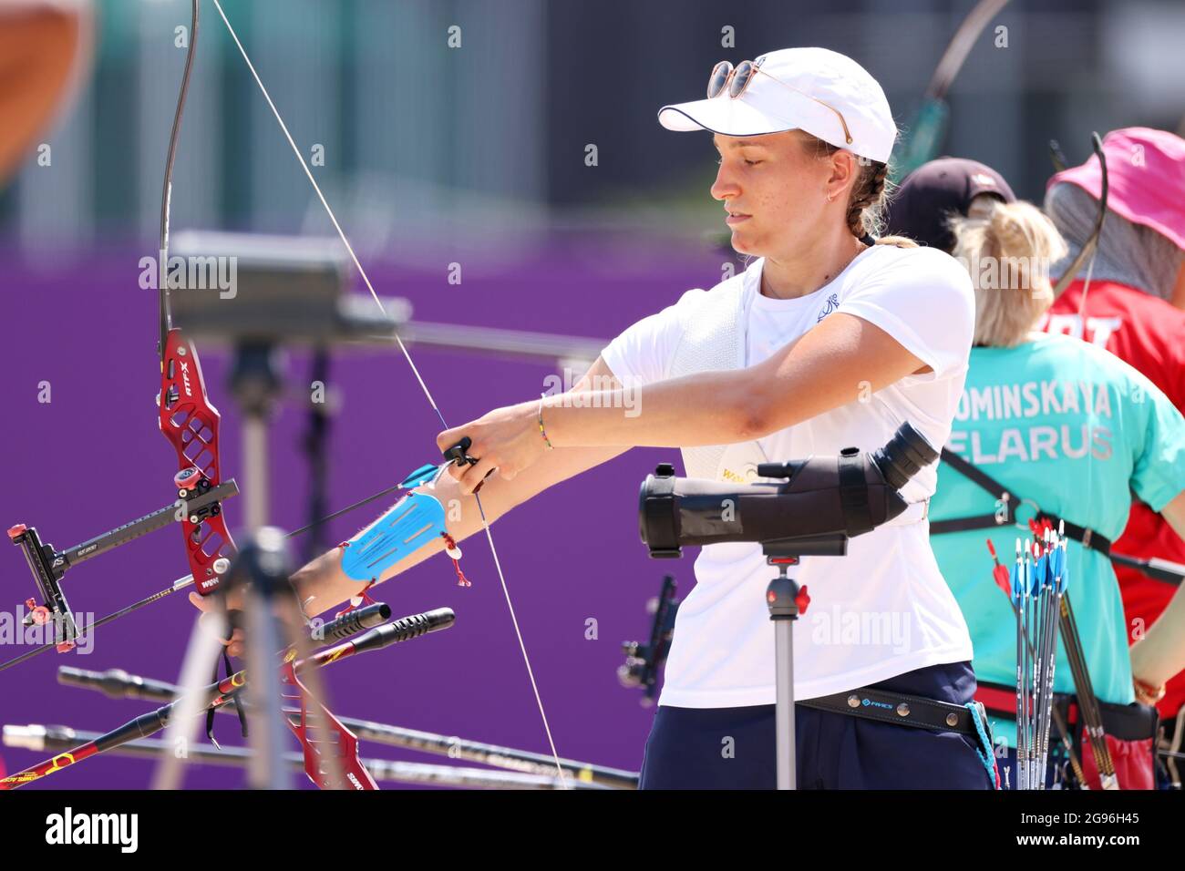 Tokyo, Japan. 23rd July, 2021. Lisa Barbelin (FRA) Archery : Women's ...