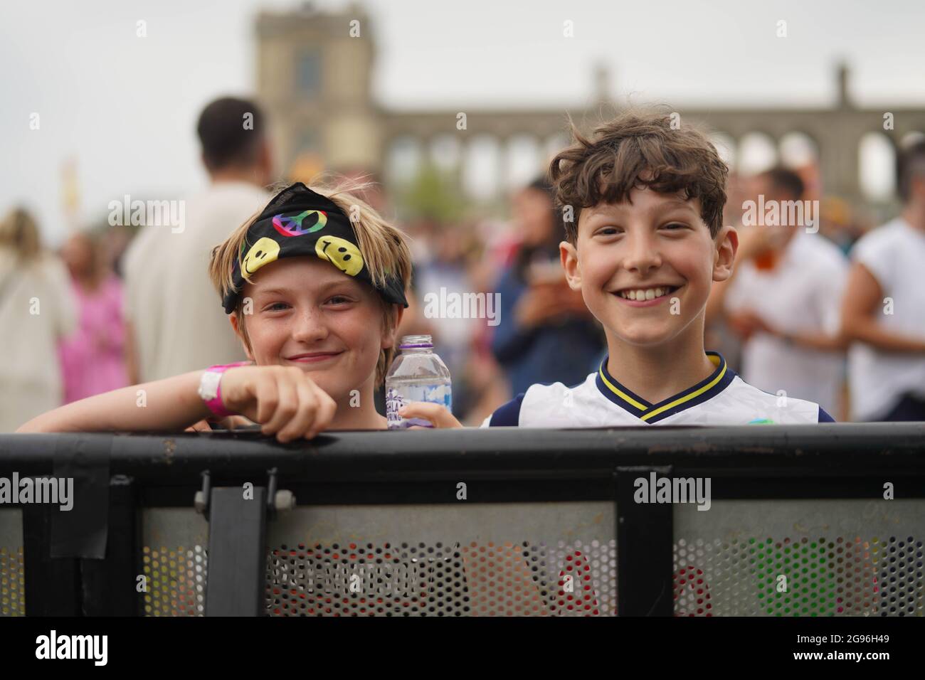 London, UK. 23rd July 2021. Festival goers at the 2021 Kaleidoscope ...