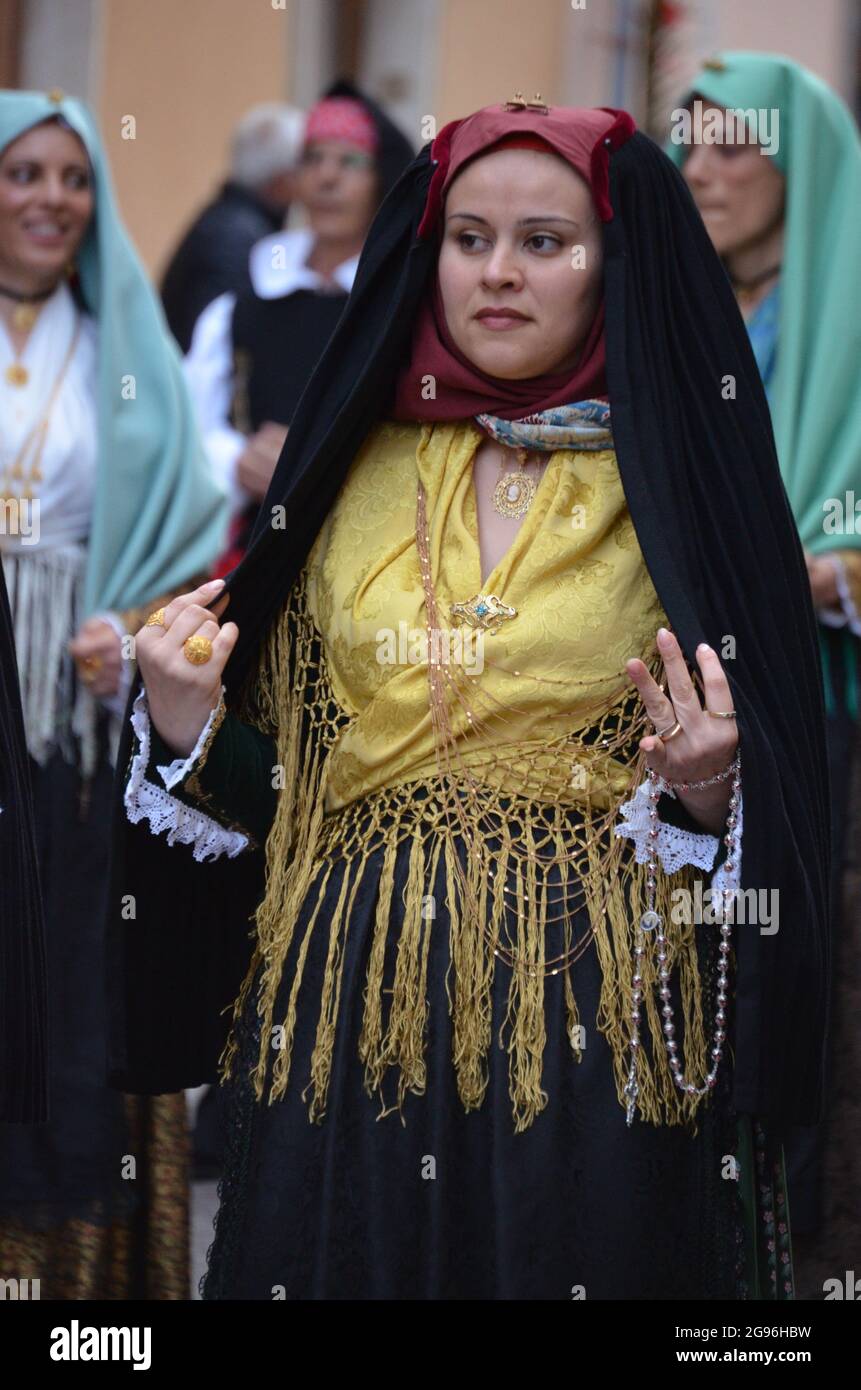 Religious procession of Sant'Antioco, Sardinia Stock Photo - Alamy