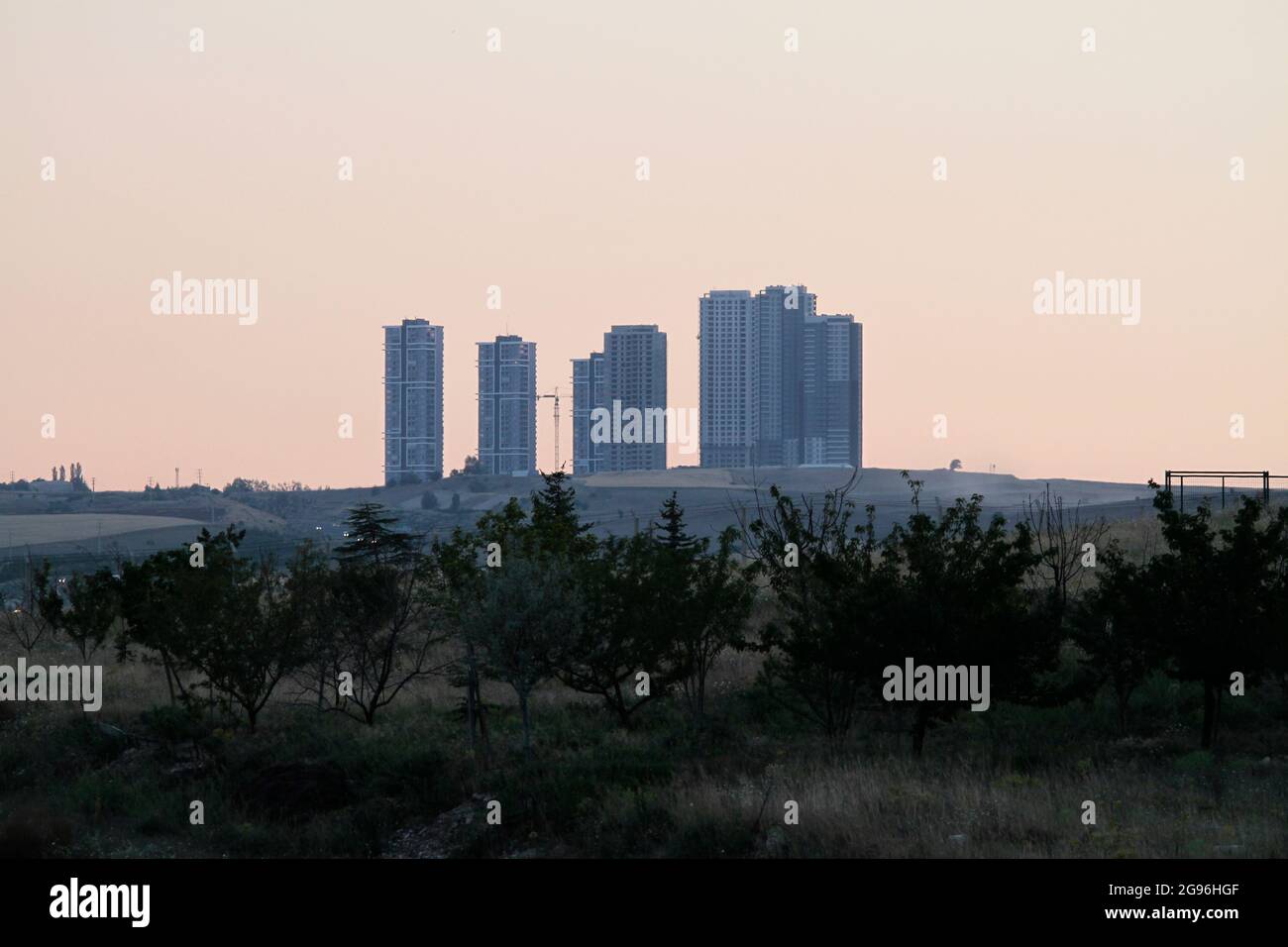 High-rise buildings and nature as examples of unplanned urbanization ...