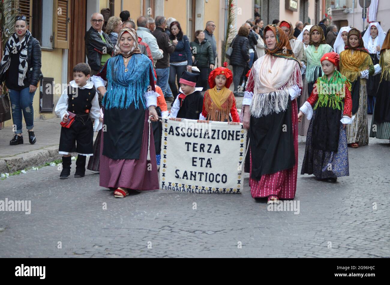 Religious procession of Sant'Antioco, Sardinia Stock Photo - Alamy