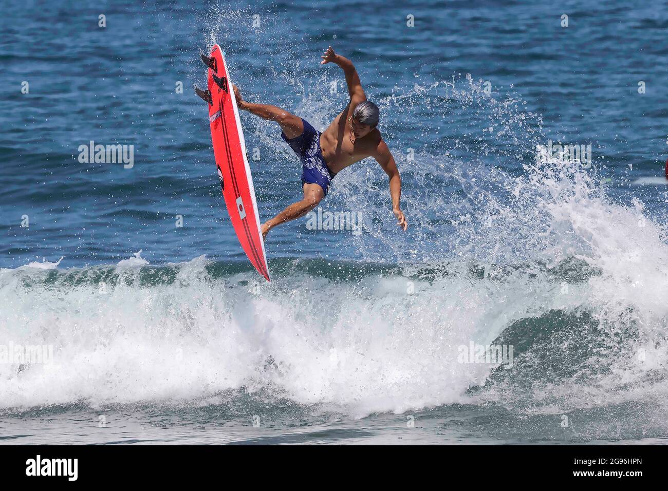 Chiba, Japan. 24th July, 2021. Kanoa Igarashi (JPN) Surfing : during ...