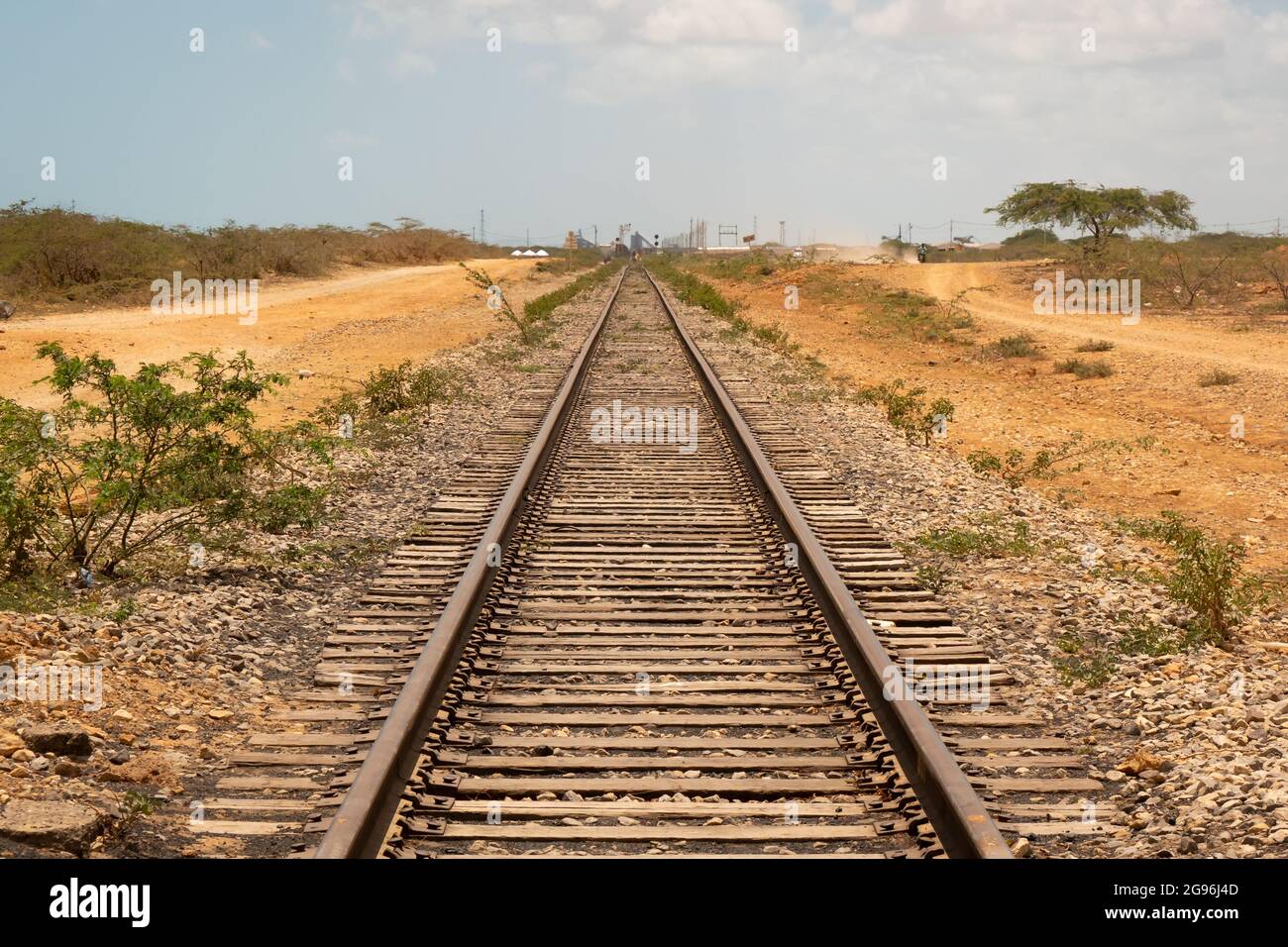 Empty Rail of the Coal Loading Train of the Largest Open Pit Mine on ...